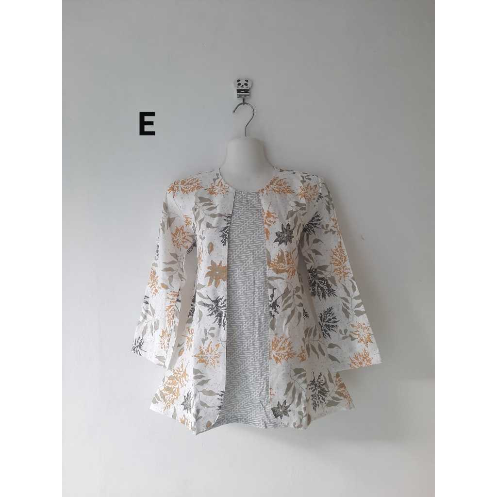 Jual blouse batik kerja model bolero | Shopee Indonesia