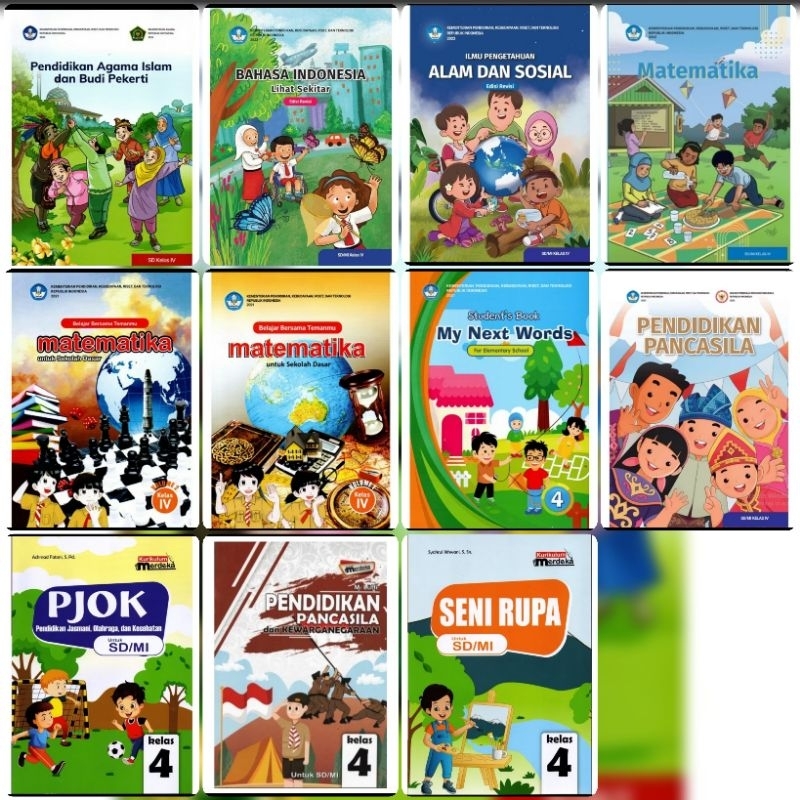 Jual Pelajaran Kurikulum Penggerak/Merdeka Kelas 4 SD Diknas (Kumer ...