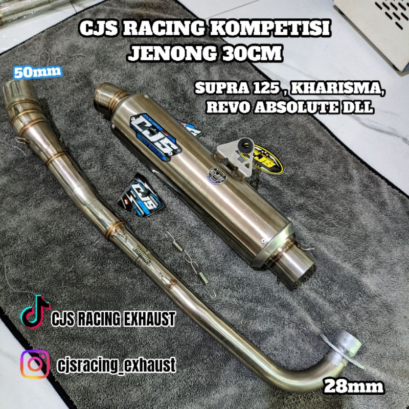 Jual KNALPOT CJS RACING GEN2 JENONG SUPRA 125 BLADE REVO ABSOLUTE SUPRA ...
