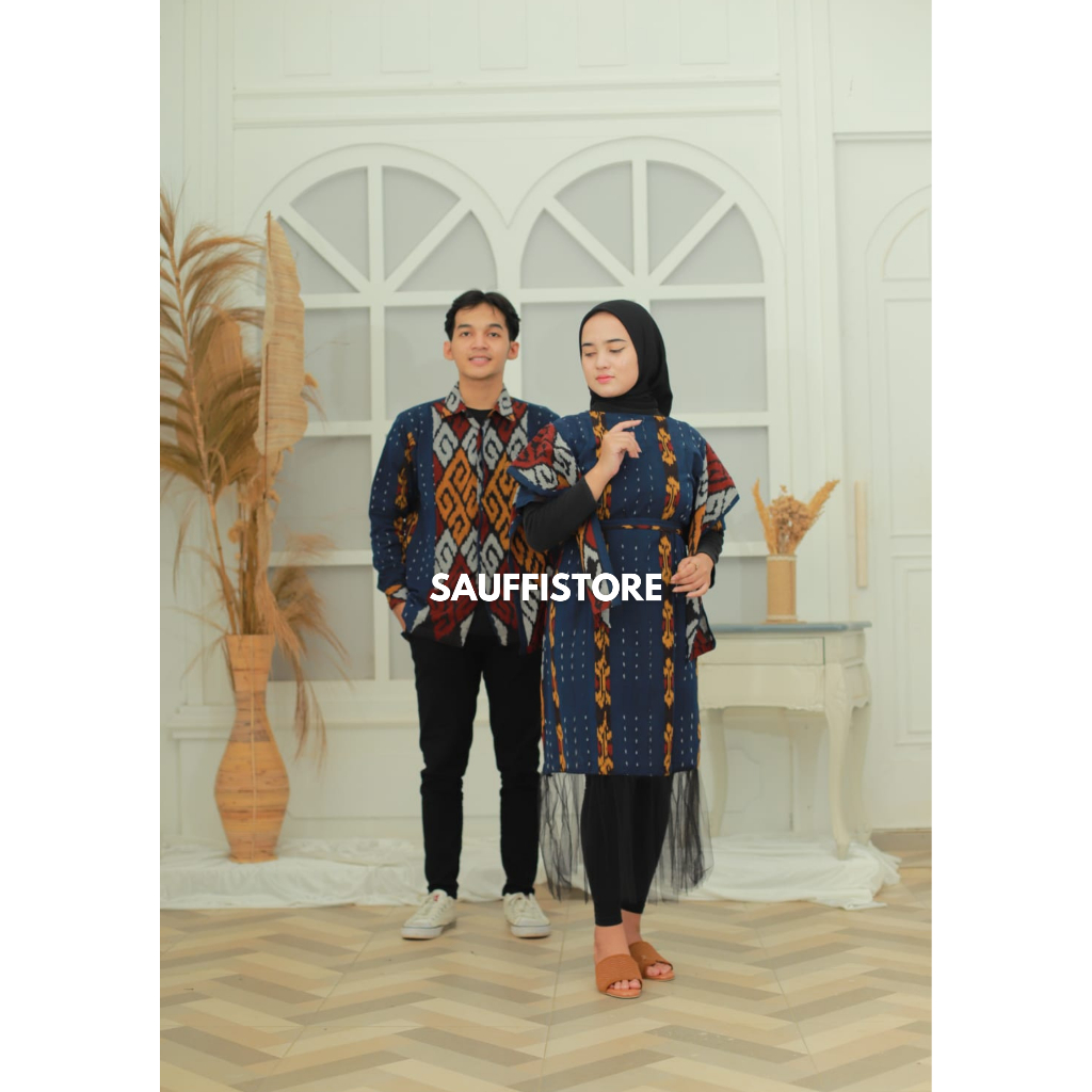 Jual (ready stok) Sarimbit - set couple tenun - set couple etnik - baju ...