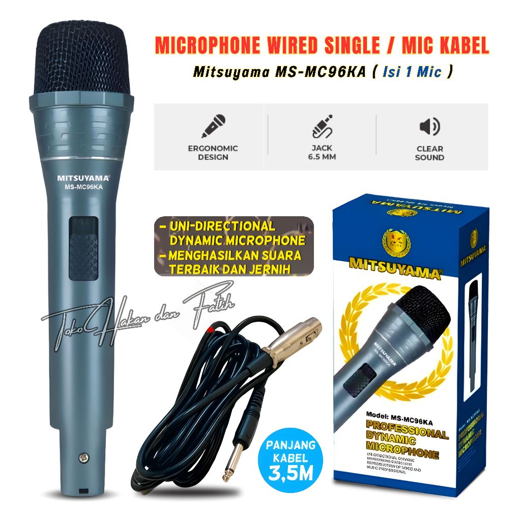 Jual Mitsuyama MS-MC96KA Single Profesional Dynamic Microphone Speaker ...