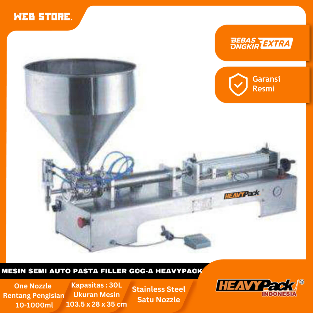 Jual Mesin Semi Automatic/Mesin Filling Cairan Kental Pengisi Produk Pasta, Cream dan Madu ...