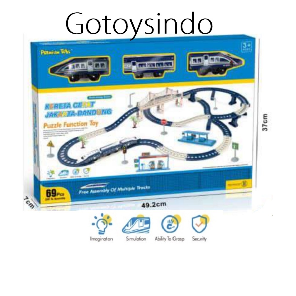 Jual Mainan Kereta Api Cepat Jakarta Bandung Mainan Anak Express Train