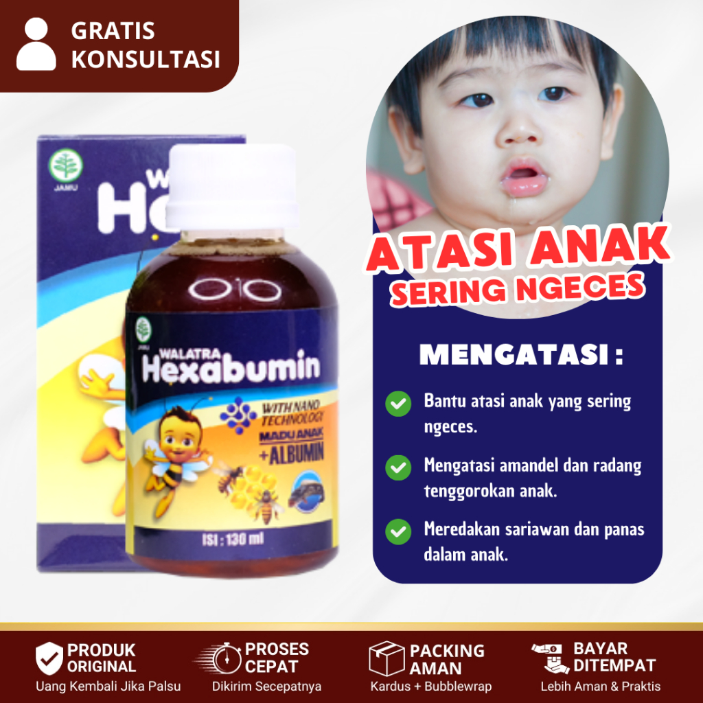 Jual Obat Anak Ngeces Terus, Sering Meludah, Anti Hipersalivasi, Air ...