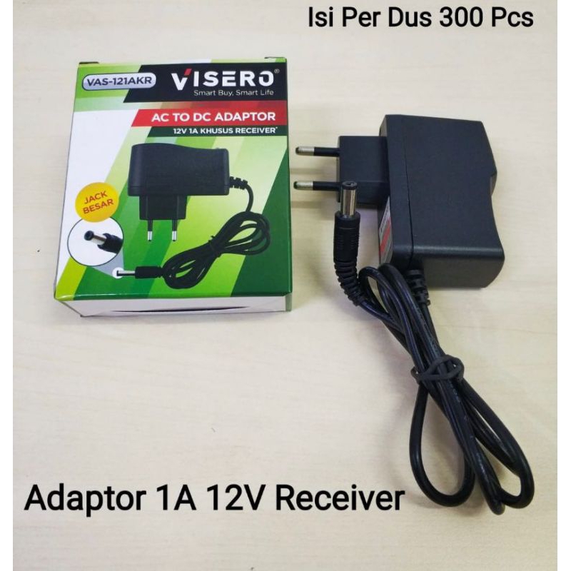 Jual Adaptor Switch 1A 12V untuk Receiver Visero VAS 121 AKR AC to DC ...