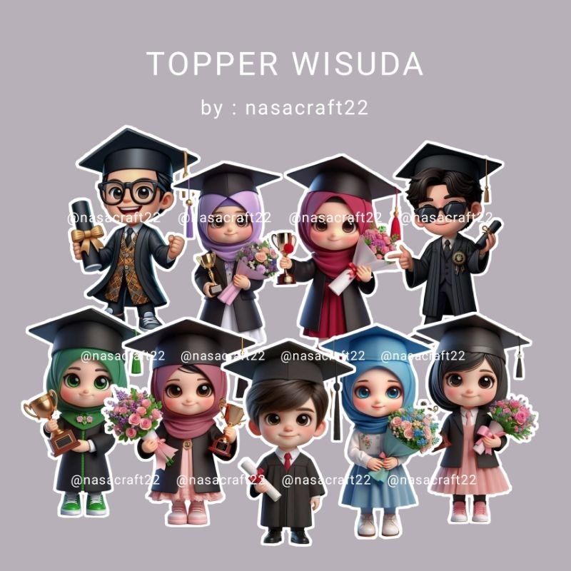 Jual TOPPER BUKET WISUDA 11CM | Shopee Indonesia