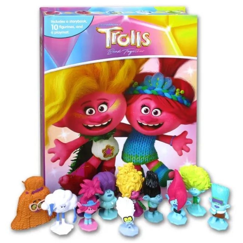 Jual My Busy Book Dreamworks Trolls World Tour includes a Storybook, 10 ...