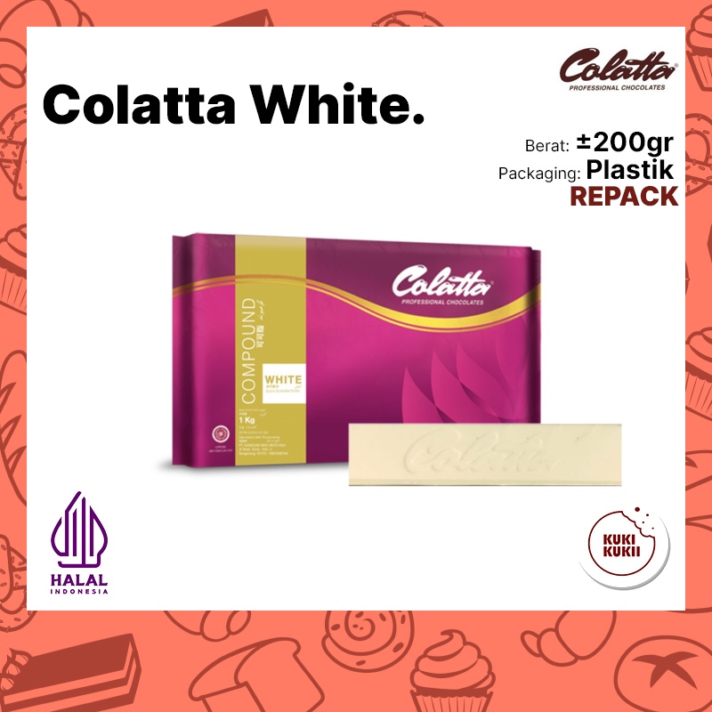 Jual Coklat Colatta WHITE Compound REPACK ± 200gr | Colatta WHITE ...