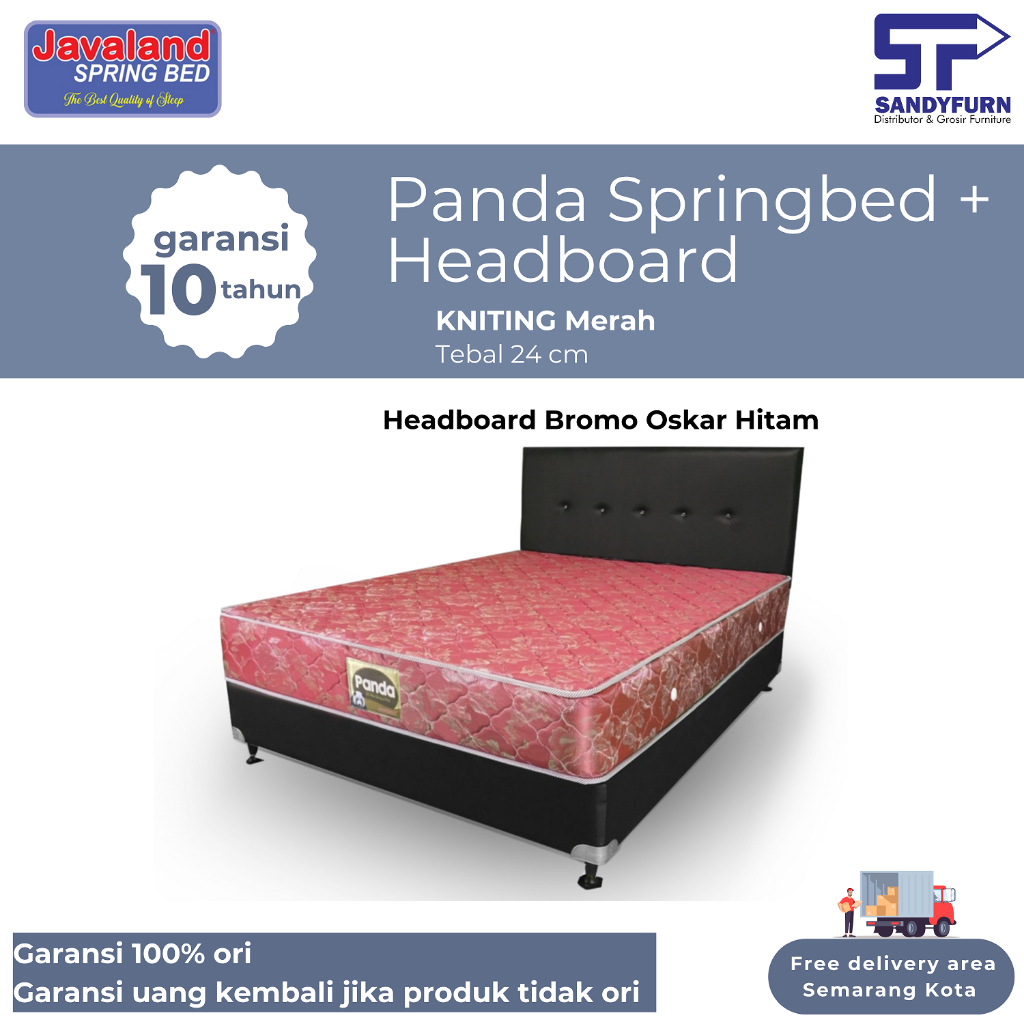 Jual PANDA Springbed JAVALAND (SPRINGBED+DIVAN+SANDARAN) | Shopee Indonesia