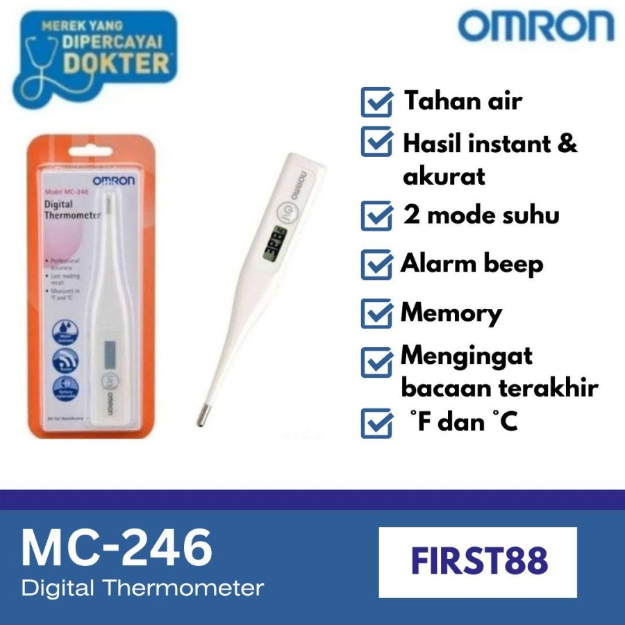 Jual Omron Digital Thermometer Alat Ukur Demam Termometer Suhu Tubuh ...