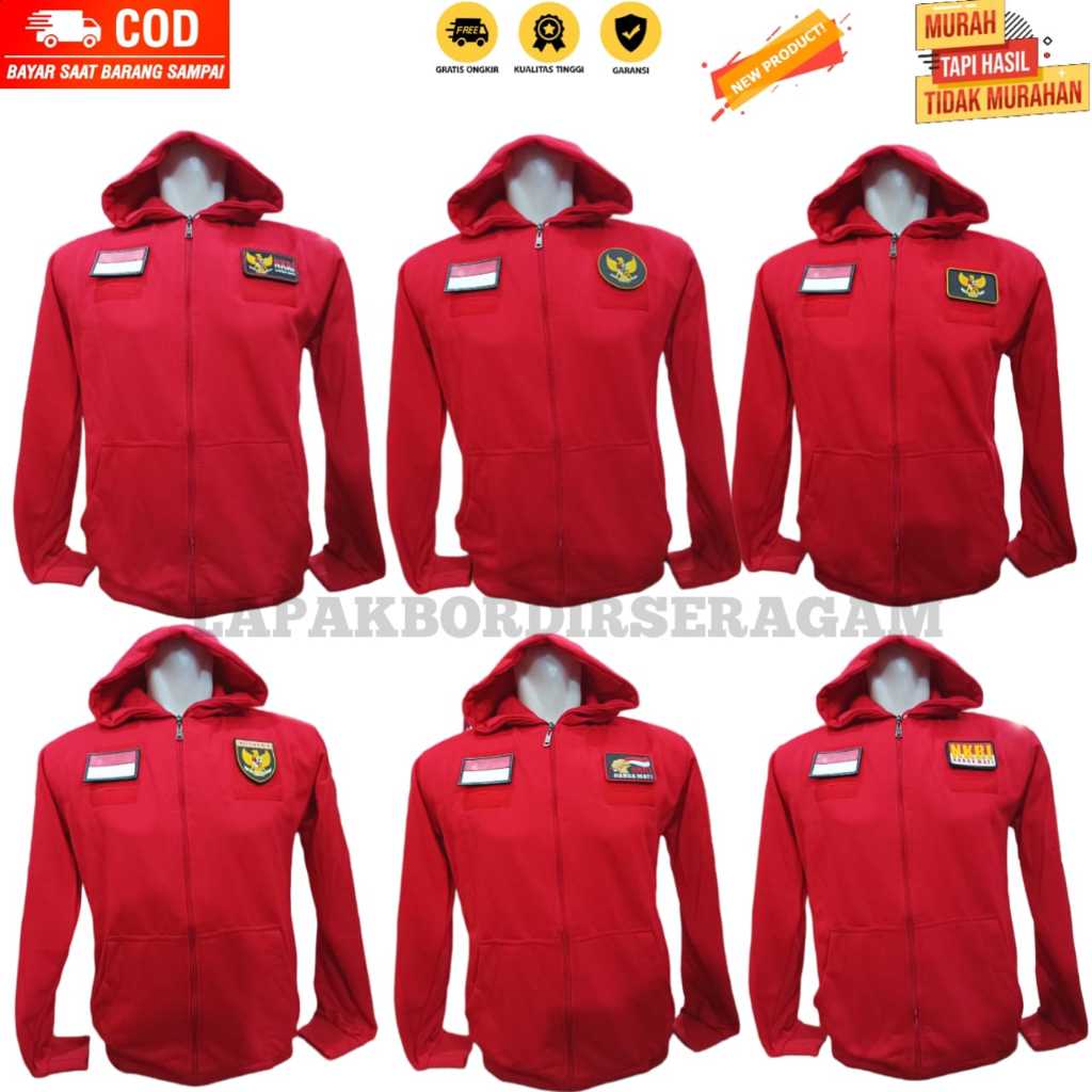 Jual Jaket Velcro HUT RI 79 Garuda Indonesia Jaket | Jaket Resleting ...