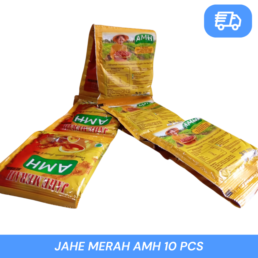 Jual JAHE MERAH AMH - 1 RENCENG 10 SACHET - ORIGINAL - KEMASAN BARU ...
