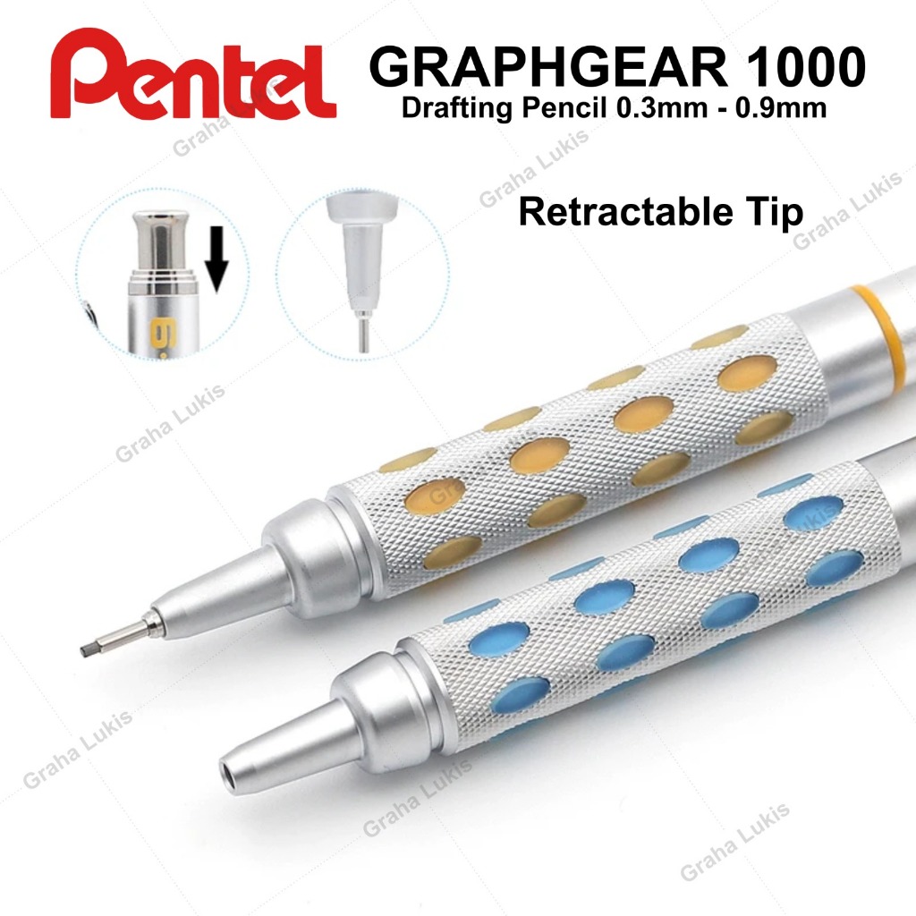 Jual Pentel Graph Gear 1000 Drafting Pencil - 0.3 / 0.5 / 0.7 / 0.9 mm ...