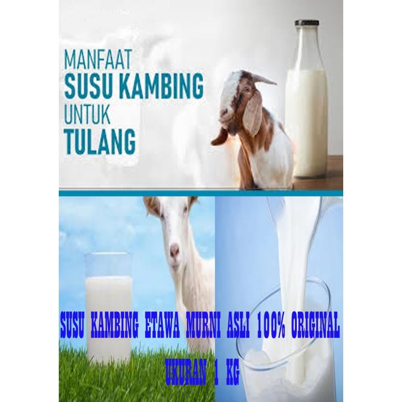 Jual Susu kambing etawa murni asli original cair 1 kg | Shopee Indonesia