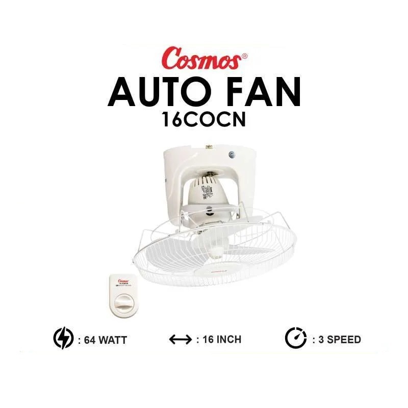 Jual Cosmos 16COCN Orbit Ceiling Wall Fan 16 inch Kipas Angin Langit 16 ...