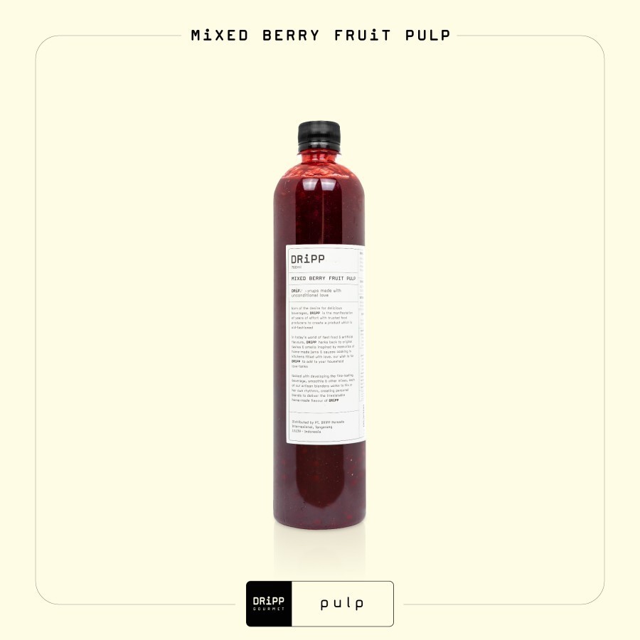 Jual Dripp Syrup Mixed Berry Fruit Pulp 760 ML - Rasa Mixed Berry 760 ...