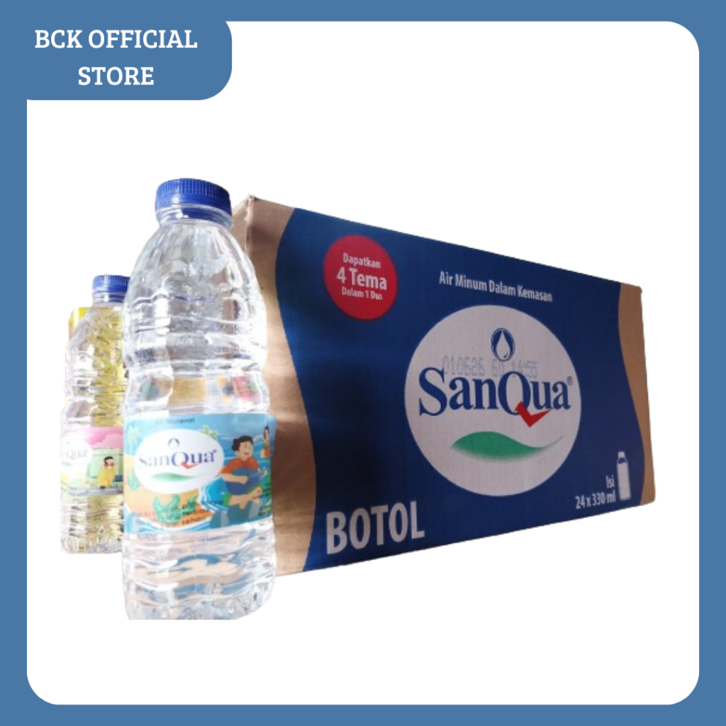 Jual Air Mineral Sanqua 24x330ml (1Karton) | Shopee Indonesia