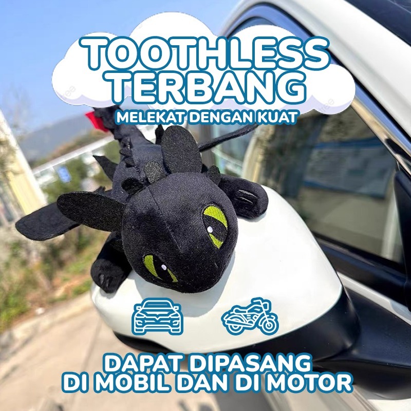 Jual BBAK Boneka Toothless Dragon Dekorasi Kendaraan Mobil/Motor/Helm ...