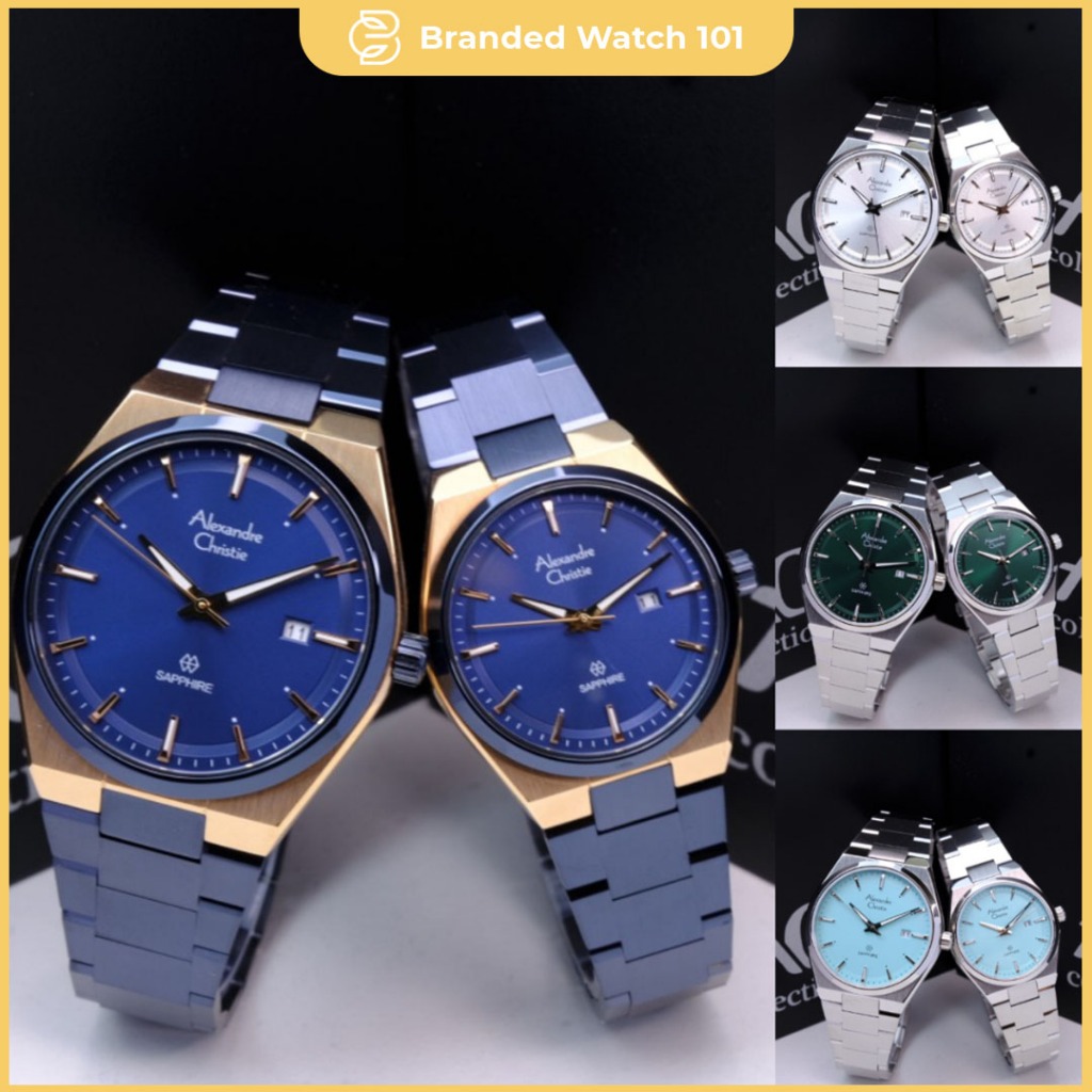 Jual ORIGINAL Jam Tangan Pria & Wanita Alexandre Christie AC 8697 ...