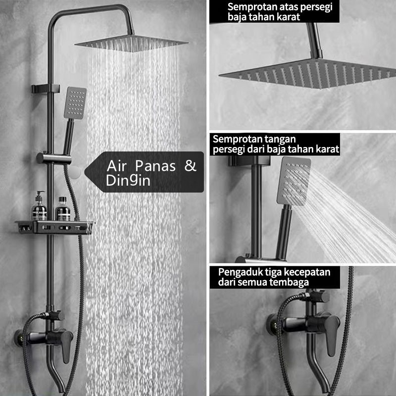 Jual SUS304 Shower Set Paket Lengkap Shower Kotak/Stainless Shower dan ...