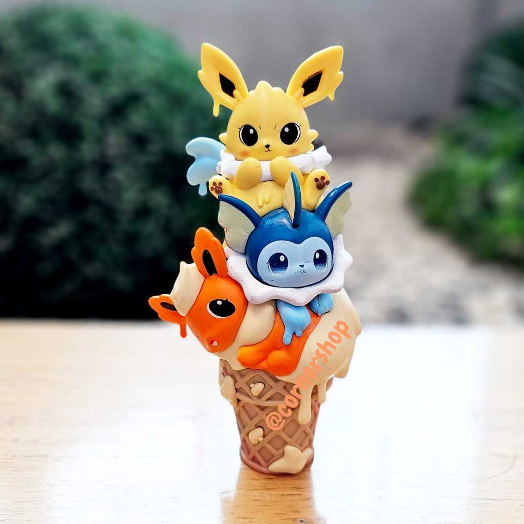 Jual [CornerShop] Figurine Pokemon Pikachu Ice Cream Cone Action Figur ...