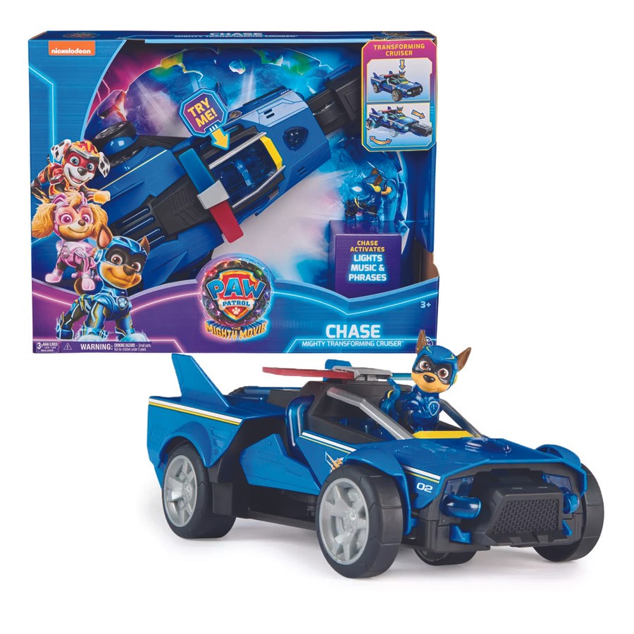 Jual PAW Patrol: The Mighty Movie Chase Transforming Cruiser | Shopee ...