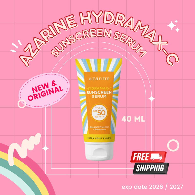 Jual (NEW & ORIGINAL) AZARINE Hydramax-C Sunscreen Serum SPF 50 PA ...