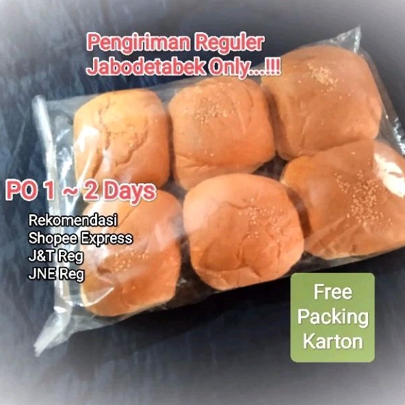 Jual Roti Burger Wijen Besar Isi 6 pcs | Shopee Indonesia