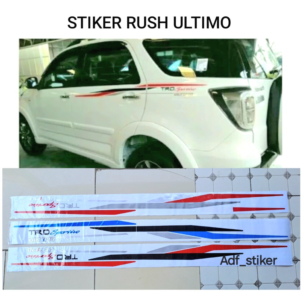 Jual Stiker Body Rush terios Trd Ultimo / Stiker Trd rush terios ...