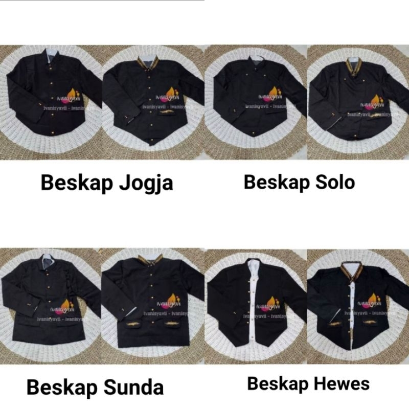 Jual Beskap - Warna Hitam | Beskap Jogja/ Solo/ Sunda/ Hewes - Polos ...