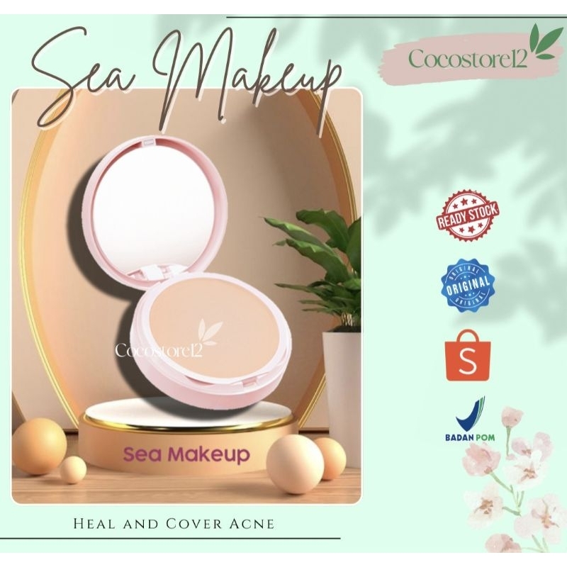 Jual SEA MAKEUP ACNE COVER & SMOOTH TWO WAY CAKE | Shopee Indonesia
