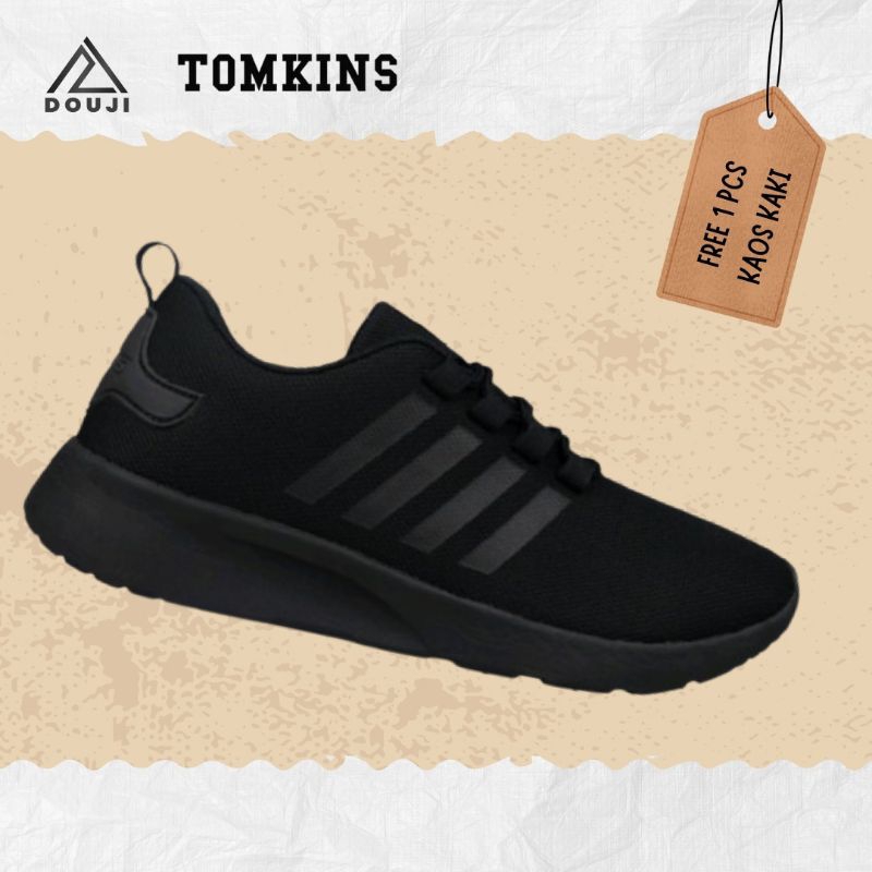 Jual Tomkins Prodigy Beta sepatu sekolah anak full hitam tali original ...