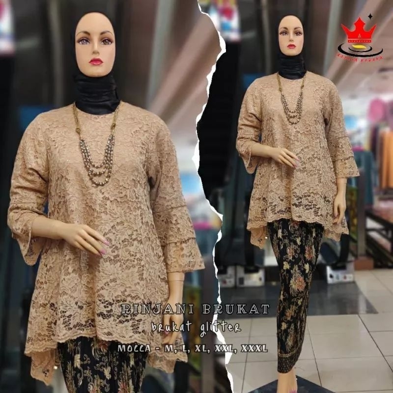 Jual kebaya brokat rinjani~setelan kebaya modern~kebaya kartini~kebaya ...