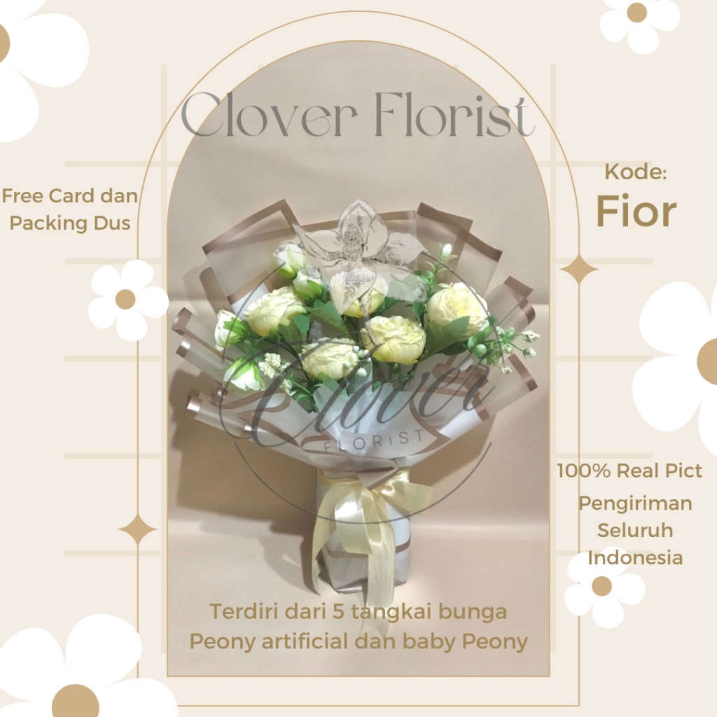 Jual FIOR BOUQUET - BUKET BUNGA PEONY ARTIFICIAL BUNGA PALSU BUKET ...