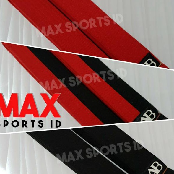 Jual Garansi Pemesanan Sabuk Taekwondo Merah Poom Hitam merk AB | Shopee Indonesia