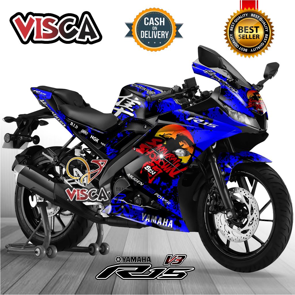 Jual Decal R15 V3 Full Body / Striping R15 V3 Fullbody / Stiker Dekal ...