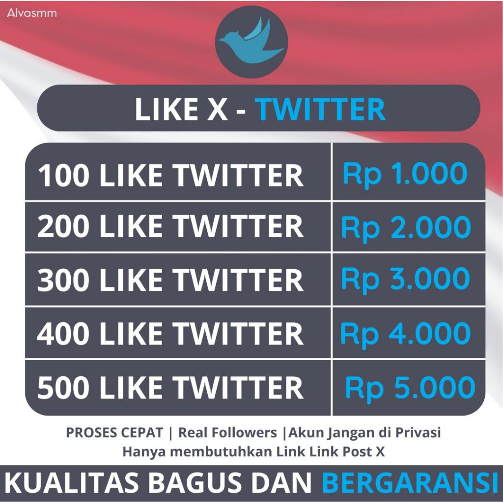 Jual LIKE TWITTER X MURAH PROSES CEPAT | Shopee Indonesia
