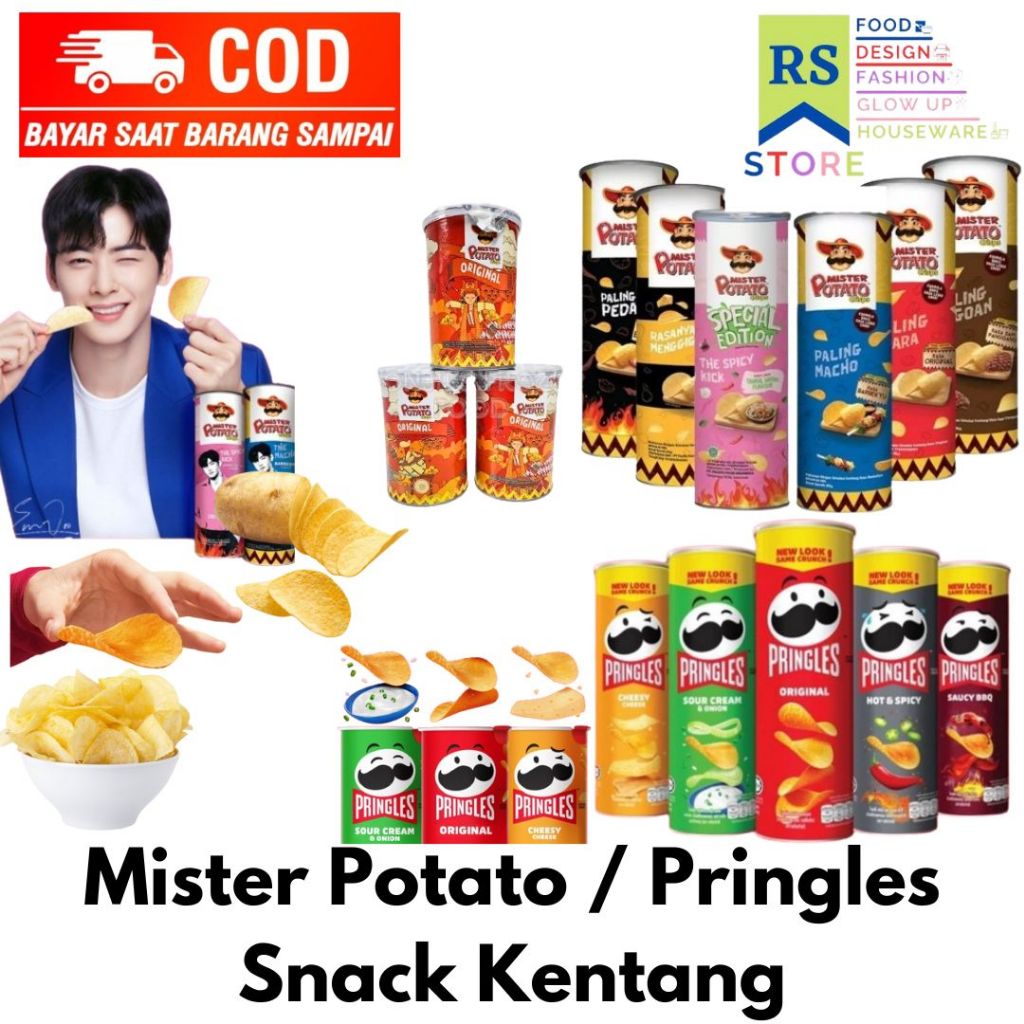 Jual mister potato crips || mr potato crips - netto 80gr / mister ...