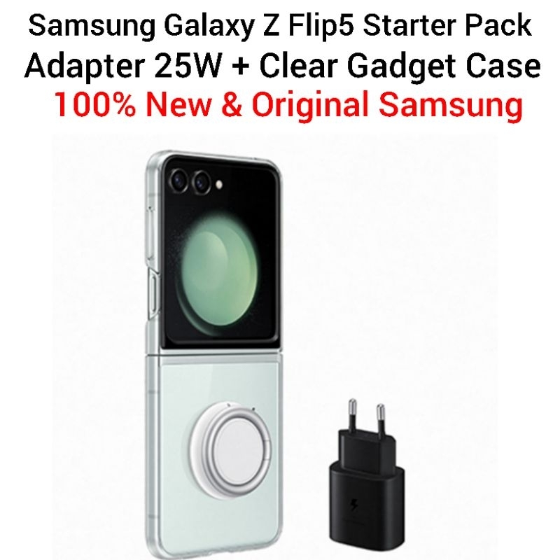 Jual Samsung Galaxy Z Flip5 Casing Original Standing Ring Cover Clear ...