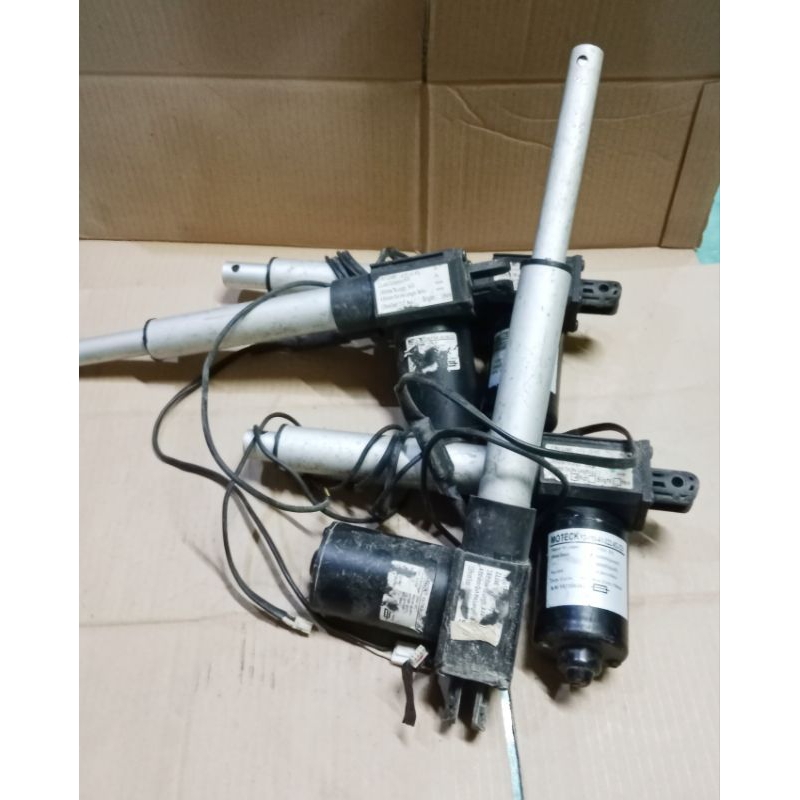 Jual DC motor linear actuator 110V - 0,52A -load 4000N, motor moteck ...