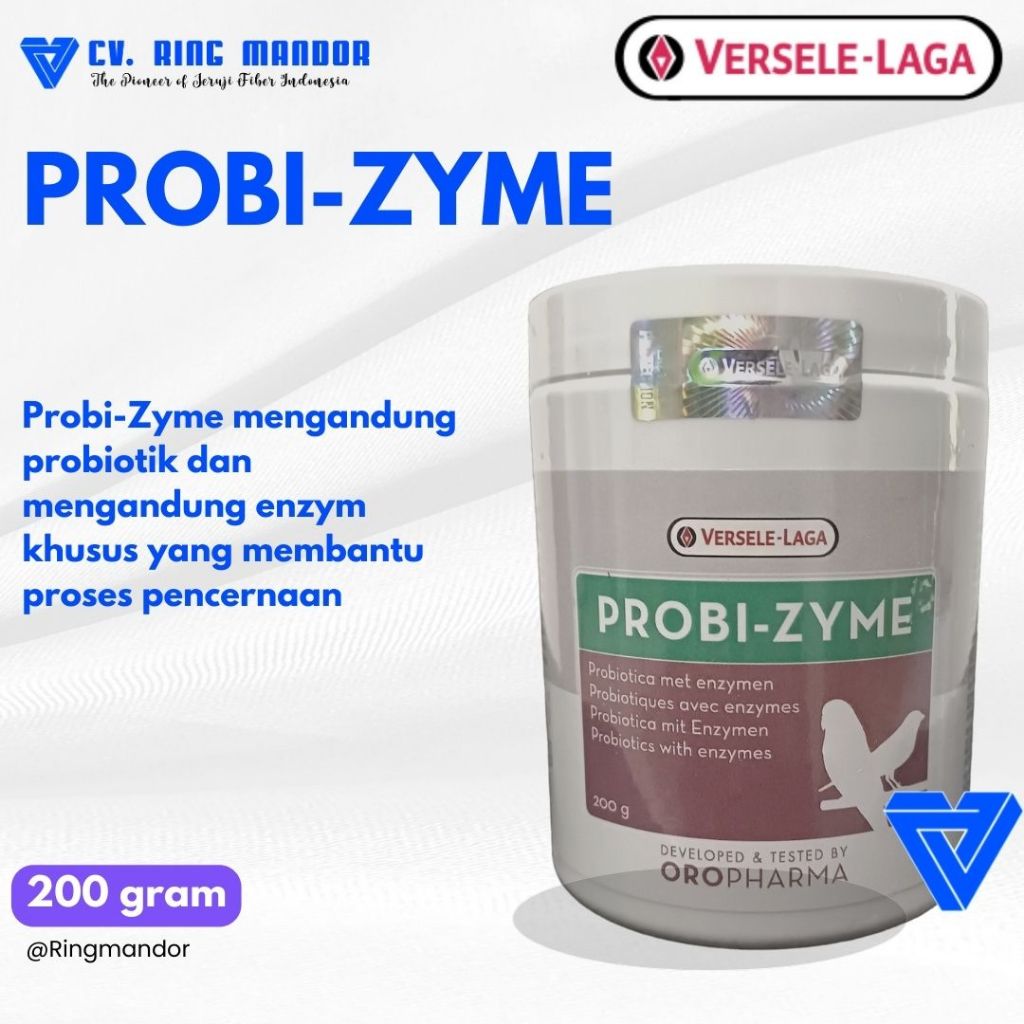 Jual VERSELE LAGA PROBI-ZYME PROBIOTIK BURUNG PROBI ZYME KICAU PARROT SYSTEM PENCERNAAN BAIK ...