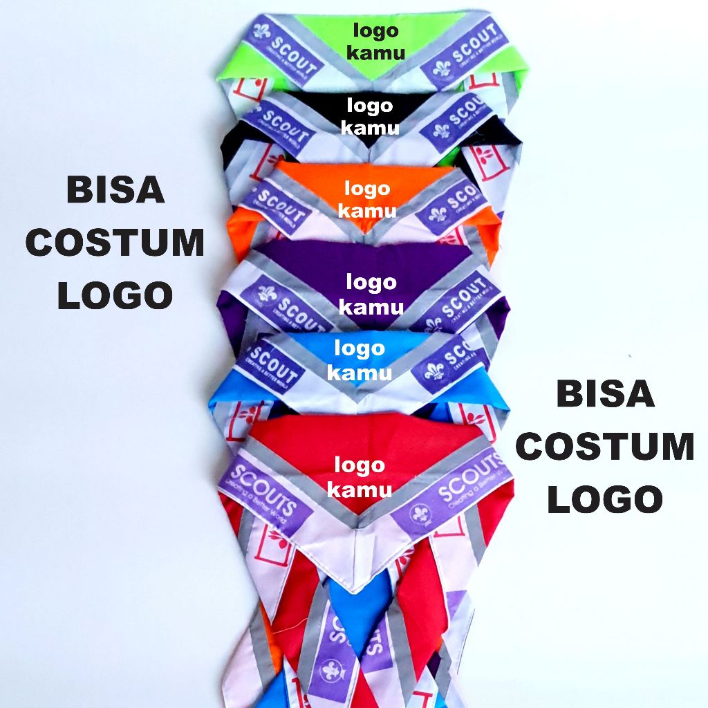 Jual Scraf Scraft Pramuka Costum Logo | Shopee Indonesia
