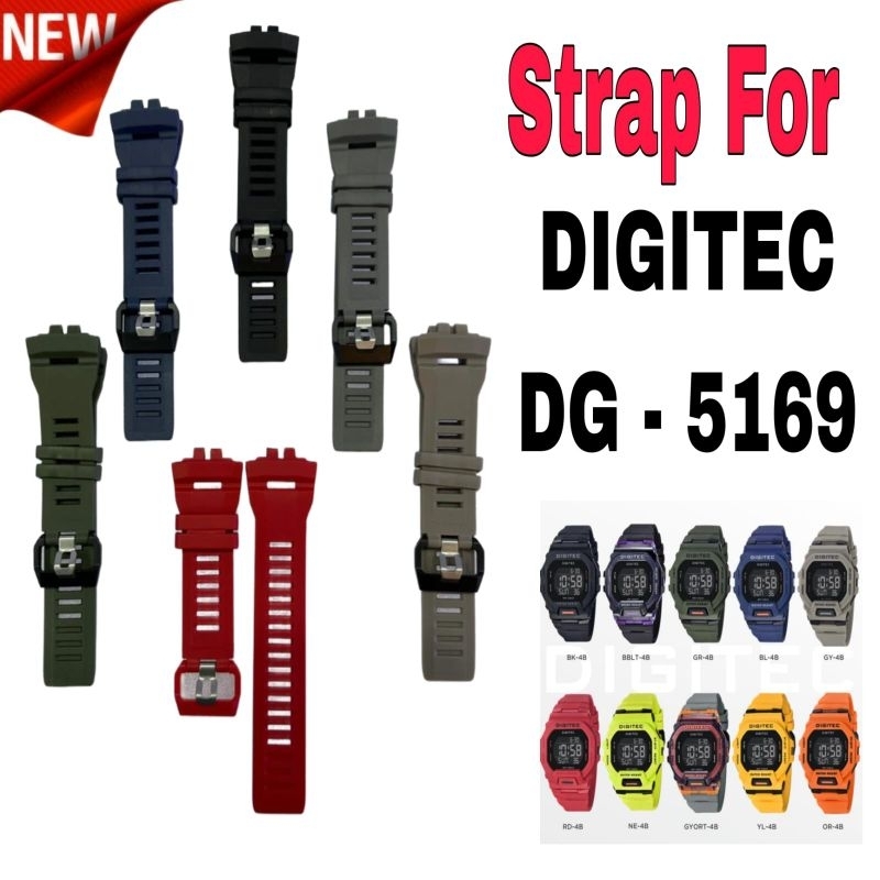 Jual Strap Jam Tangan Digitec DG 5169 / DG-5169T / DG5169T / DG5169 ...