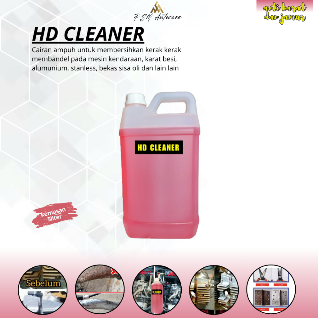 Jual SGA HD CLEANER, Degreaser Obat Pembersih Mesin Mobil Motor Kerak Mesin 5 Liter | Shopee ...