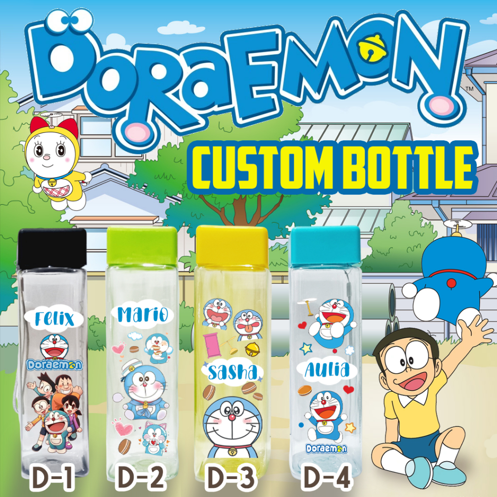 Jual Botol Minum Custom My Bottle Tumbler Gambar Doraemon Bebas Ubah ...
