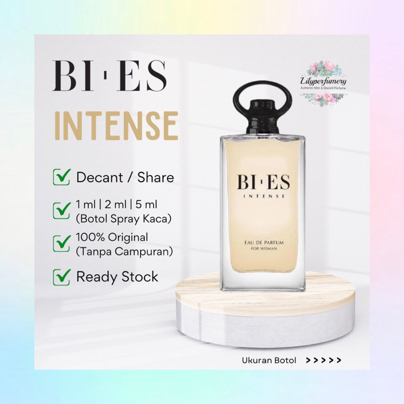 Jual Parfum Decant / Share BIES BI’ES BI.ES BiEs INTENSE EDP 2 ml | 5 ...