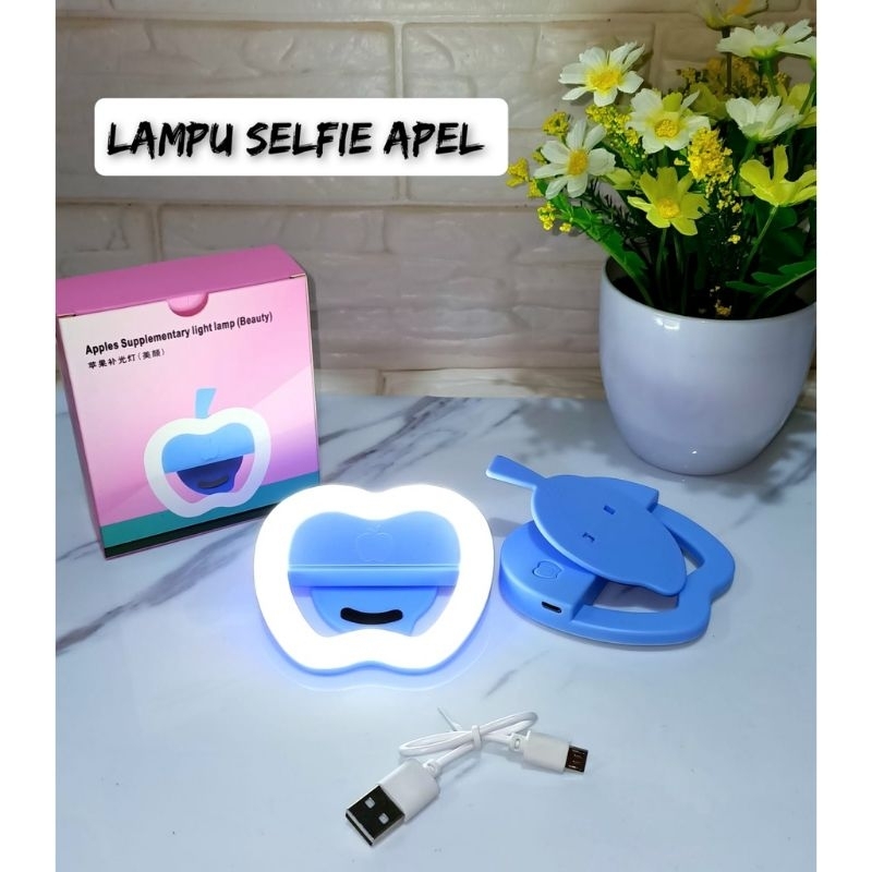 Jual lampu foto selfie apel /ring light LED selfie apel RP 13 | Shopee ...