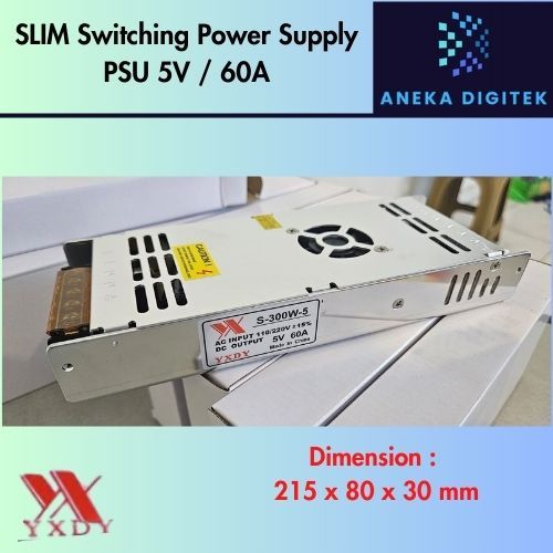Jual Slim Switching Power Supply PSU Tipis 5V 60A High 5 Volt 60 Ampere Fan | Shopee Indonesia