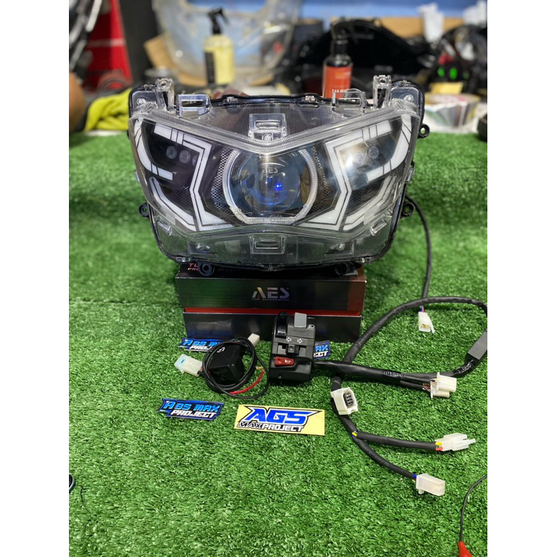 Jual HEADLAMP NEW NMAX CONECTED BILED | Shopee Indonesia