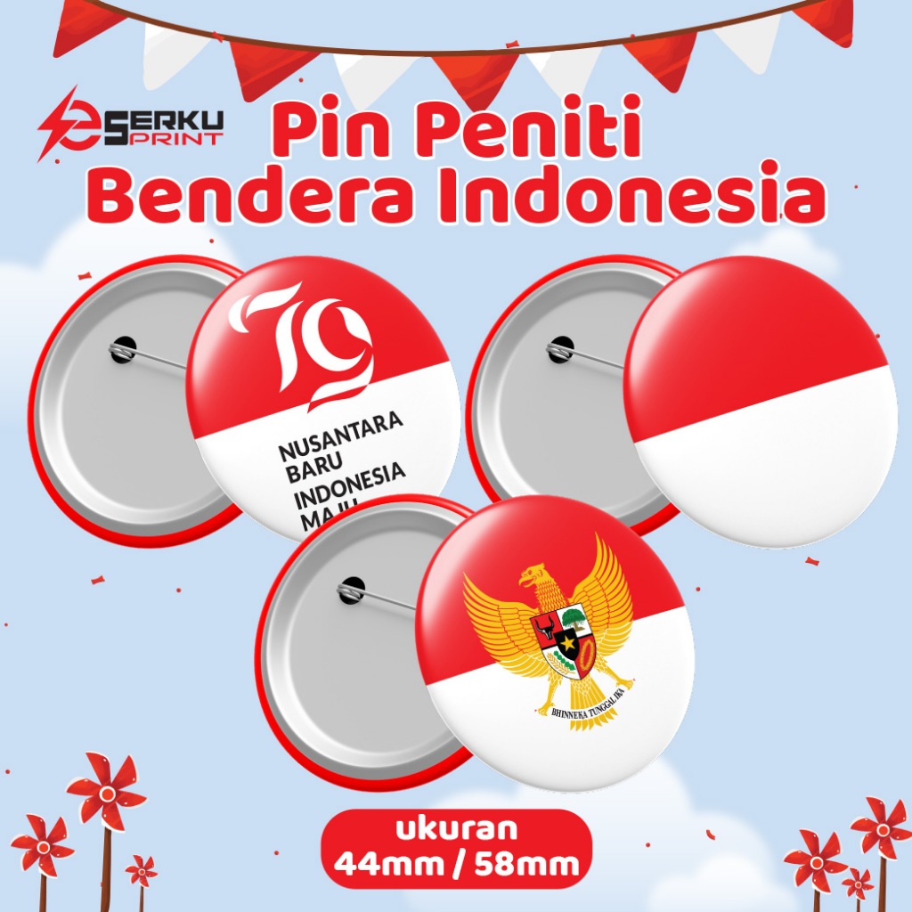 Jual Pin Merah Putih Pin Indonesia Pin HUT RI | Shopee Indonesia